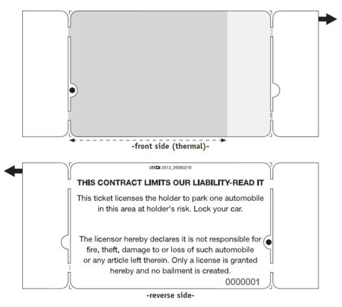 Machine Issued Spitter Tickets - Butts Ticket Systems
